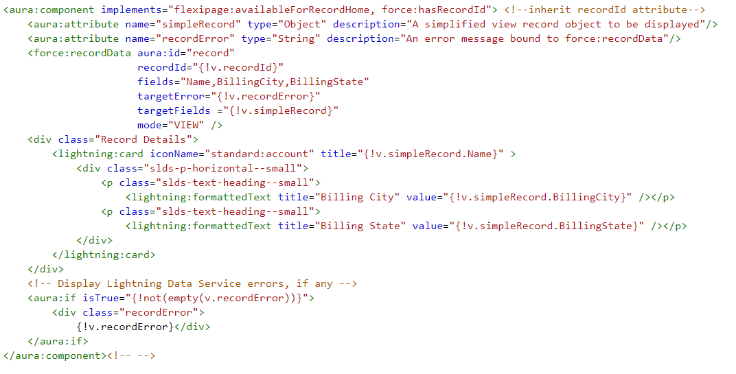 Loading Record using Lightning Data Service – SFDCWallah