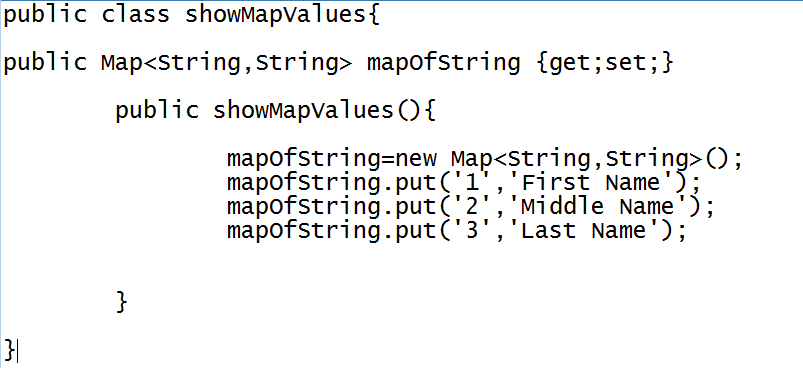 Showing Map Key and Values on Visualforce Page – SFDCWallah